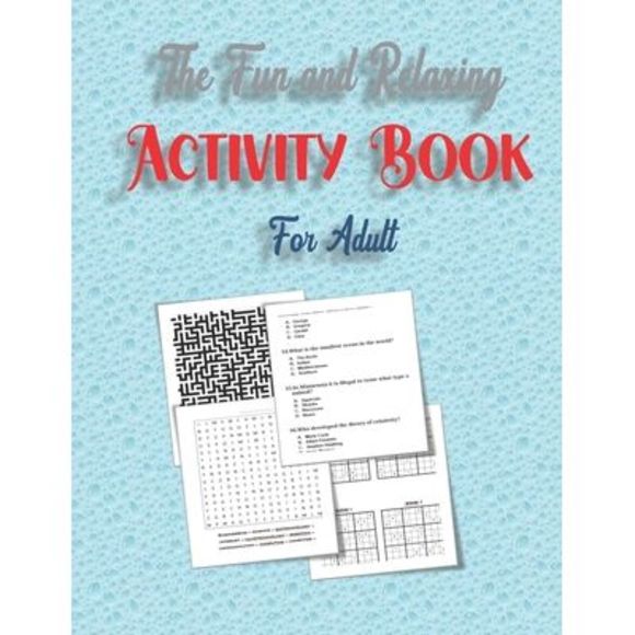 Zoubir King | Other | The Fun And Relaxing Activity Book For Adult Word ...